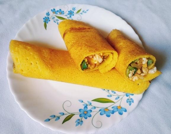 Chilla protein wrap – Simrun Chopra